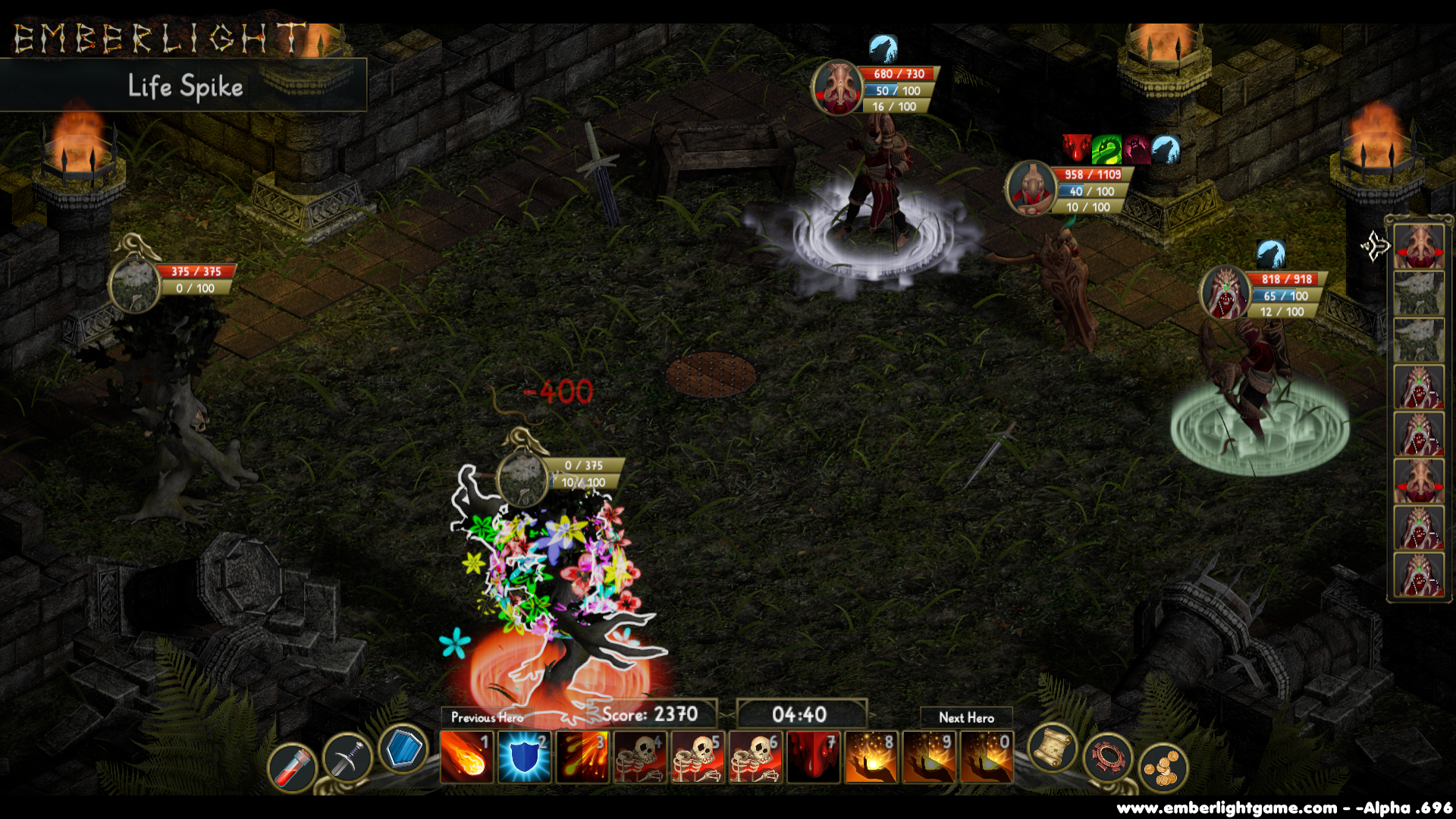 Life Spike for the Win in Emberlight. image - ModDB