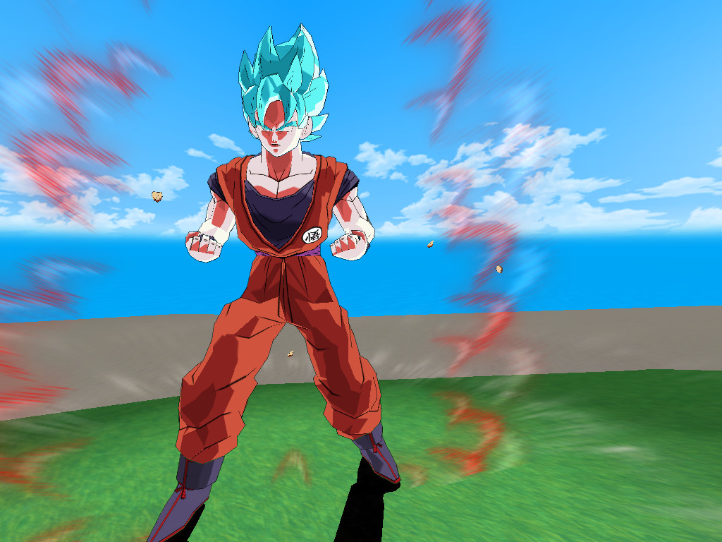 Goku Blue Kaioken image - ZEQ2-Lite Dragonverse - ModDB