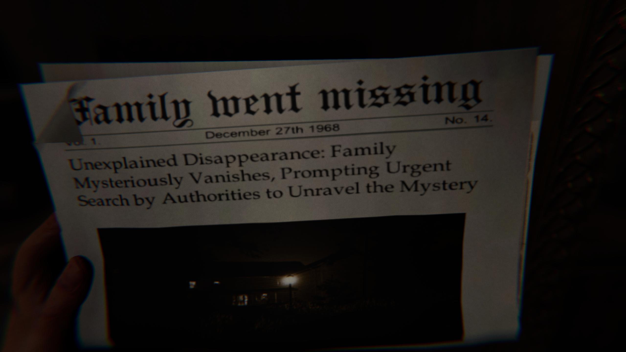 familyWentMissingNewsPaper 7 image - Unmourned - ModDB