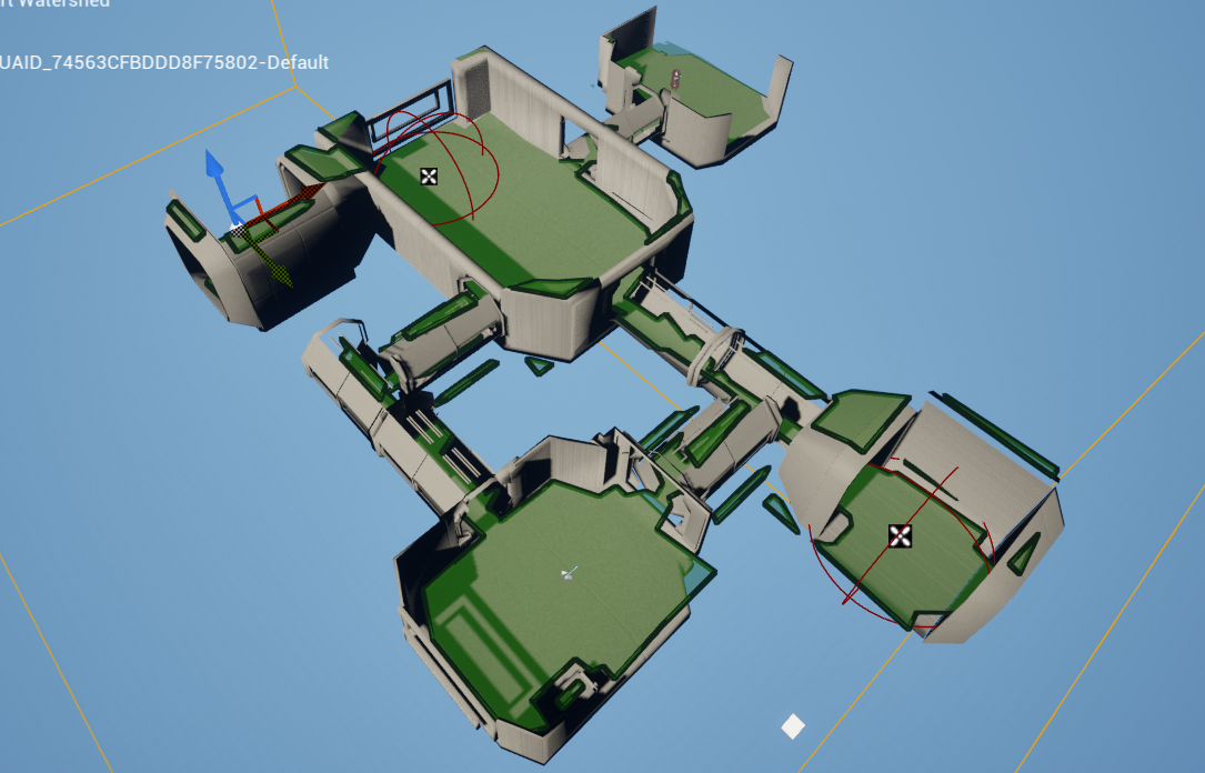 Area of the map with pathfiding image - Terror Station - ModDB