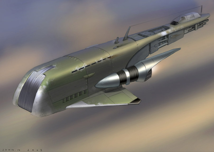 John Newall's futuristic aircraft image - ModDB