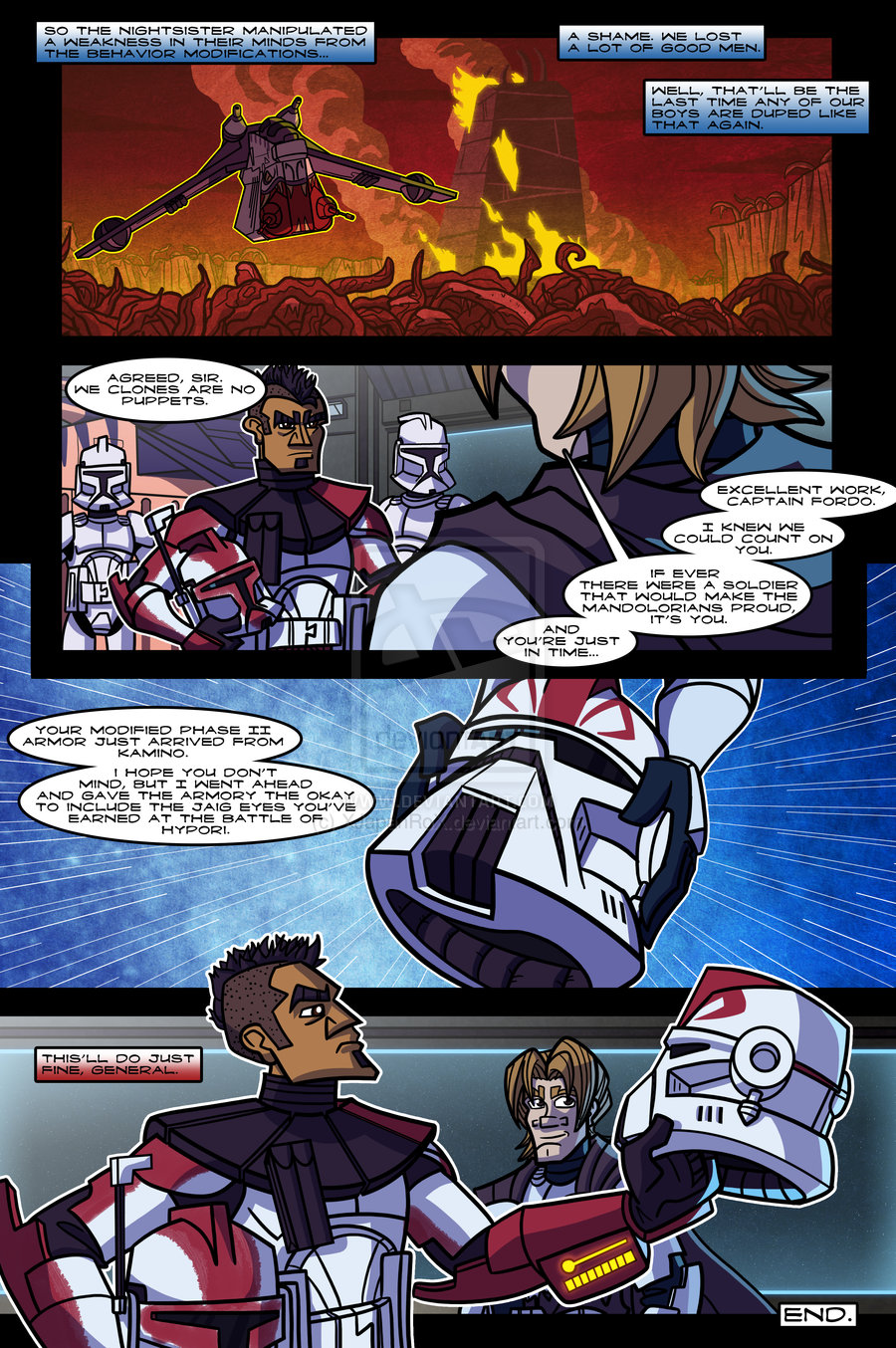 Fordo getting his Phase 2 gear image - -Clone Wars Multi-Media Project ...