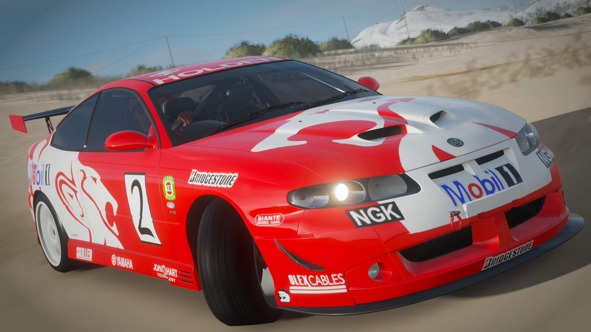 2001 #2 J. Bright MHRT V8 Supercar livery on the 2005 Vauxhall Monaro ...