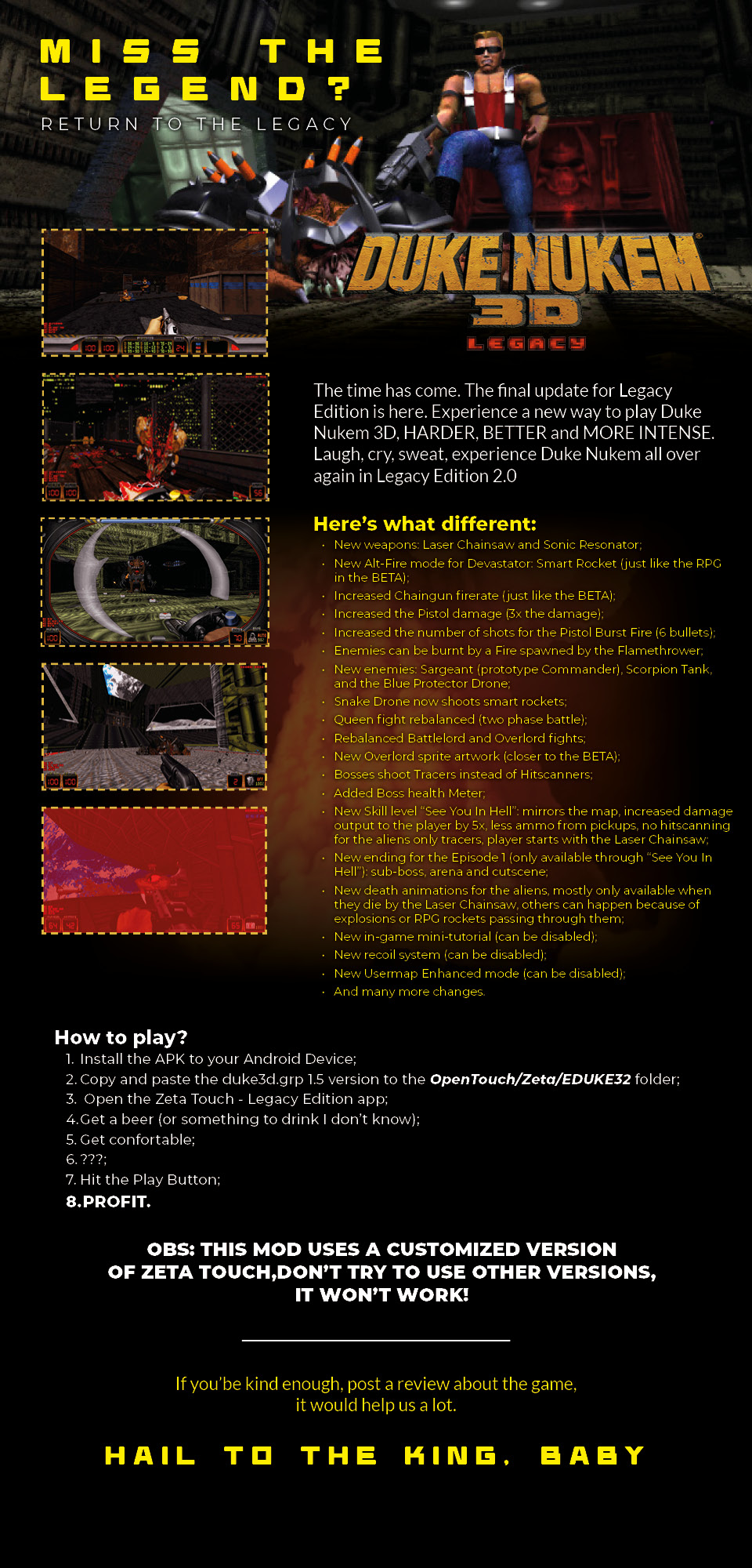 Duke Nukem 3D - Legacy Edition 2.0.5 - Android file - ModDB