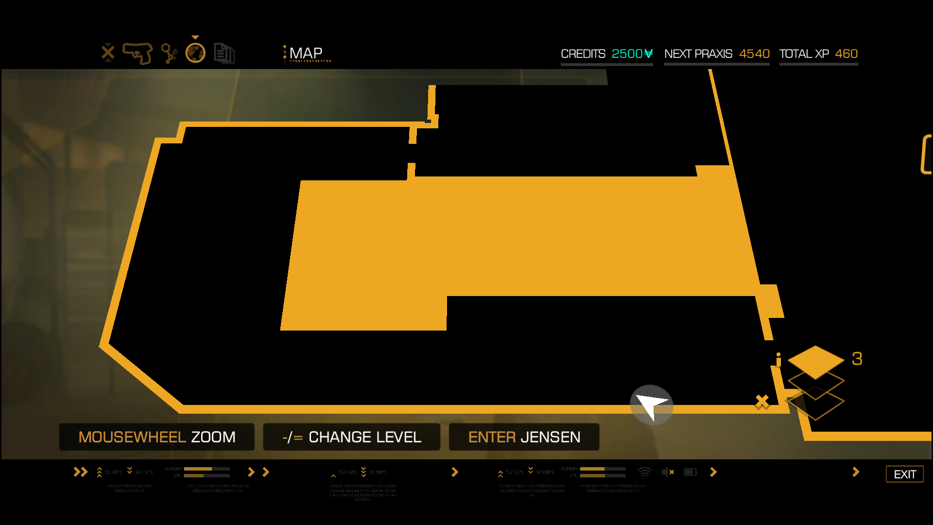 Deus-Ex: HR Map Interface image - KooBlu - ModDB