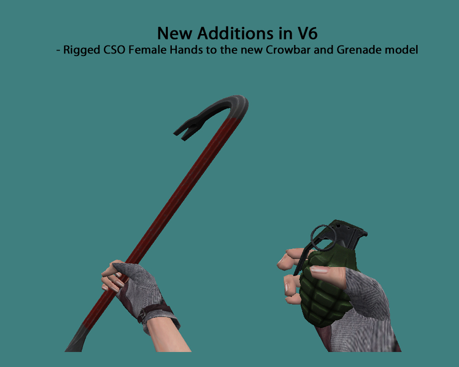 CSO Female Hands - Sven Co-op 5.0 Weapons addon - ModDB