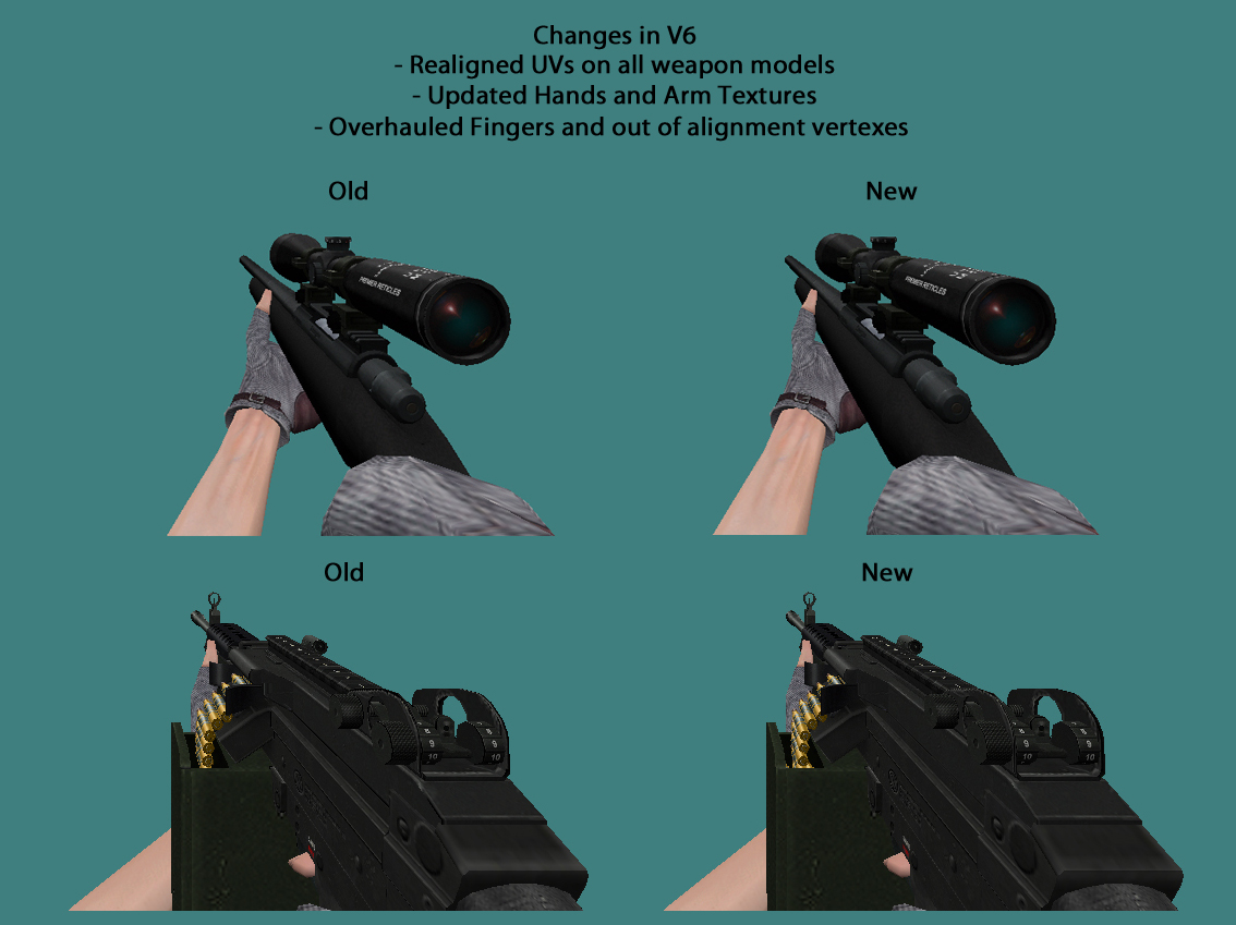 CSO Female Hands - Sven Co-op 5.0 Weapons addon - ModDB