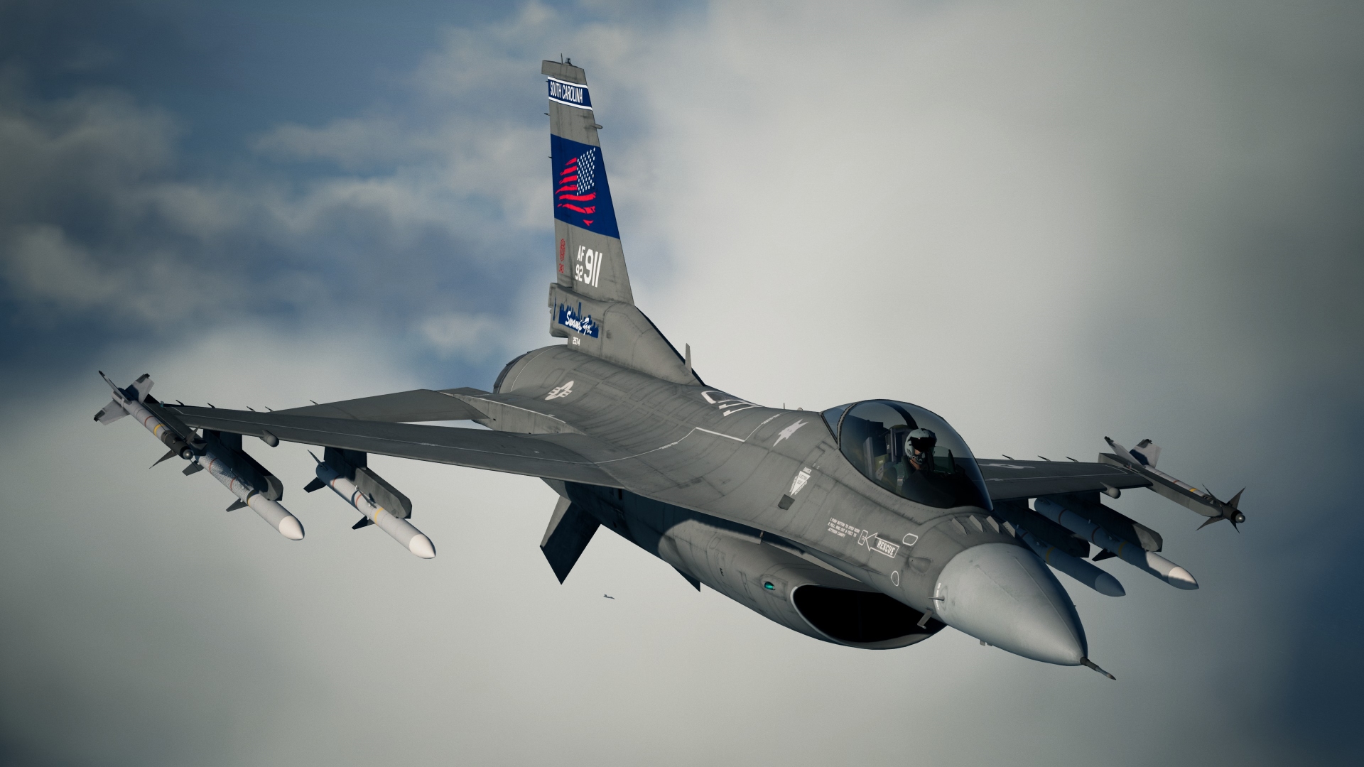 F-16C South Carolina ANG "9/11 First Responder" Have Glass addon - ModDB
