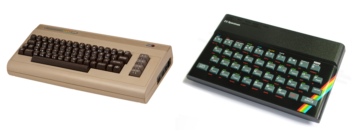 Retro Gaming Hardware Head-To-Head Battle ZX Spectrum VS Commodore 64 ...