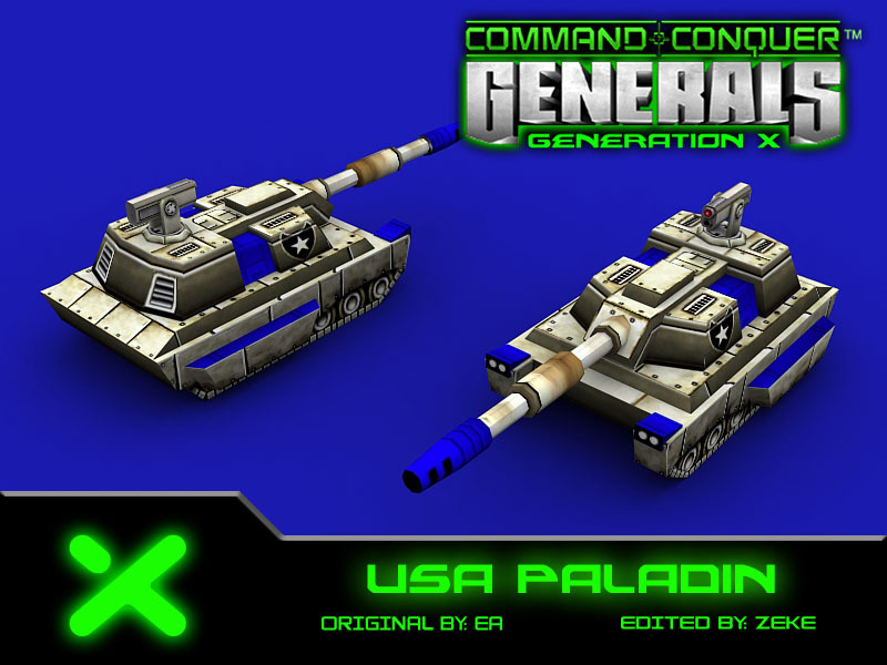 New Paladin Render image - Generation X mod for C&C: Generals Zero Hour ...