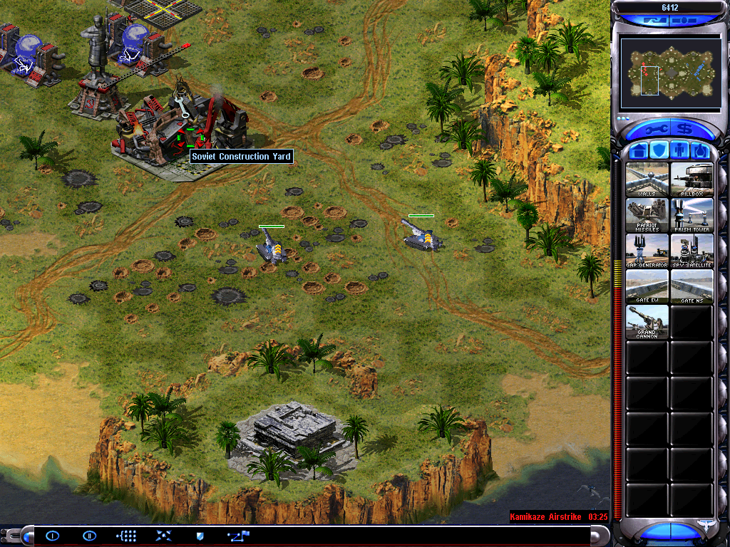 2 Howitzers pummeling Soviet ConYard image - Psi Strike mod for C&C ...