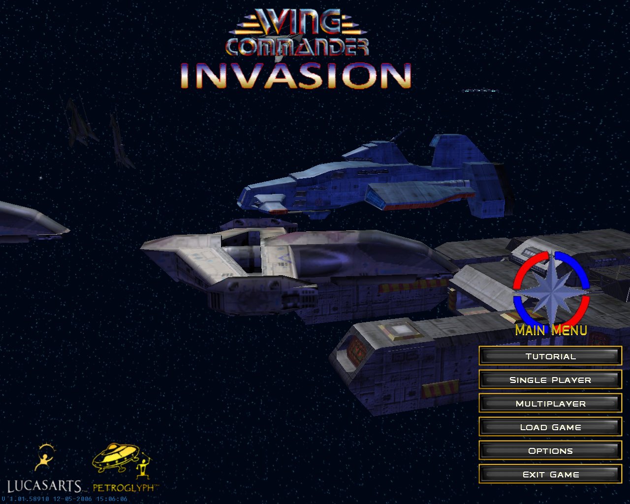 Main Menu image - WING: Commander - Invasion mod for Star Wars: Empire ...