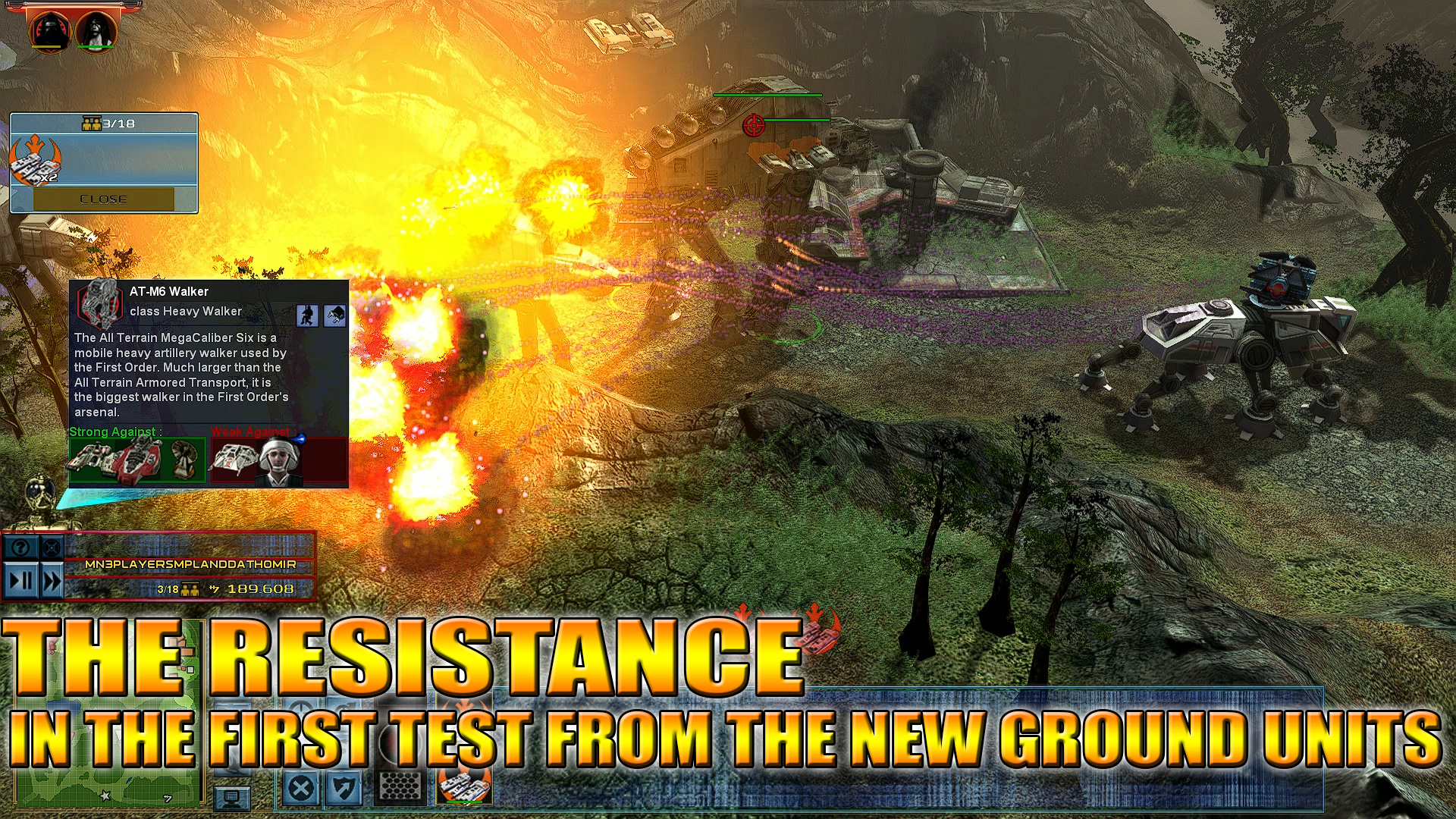 STAR WARS - THE RESISTANCE in the first test from the new ground units ...