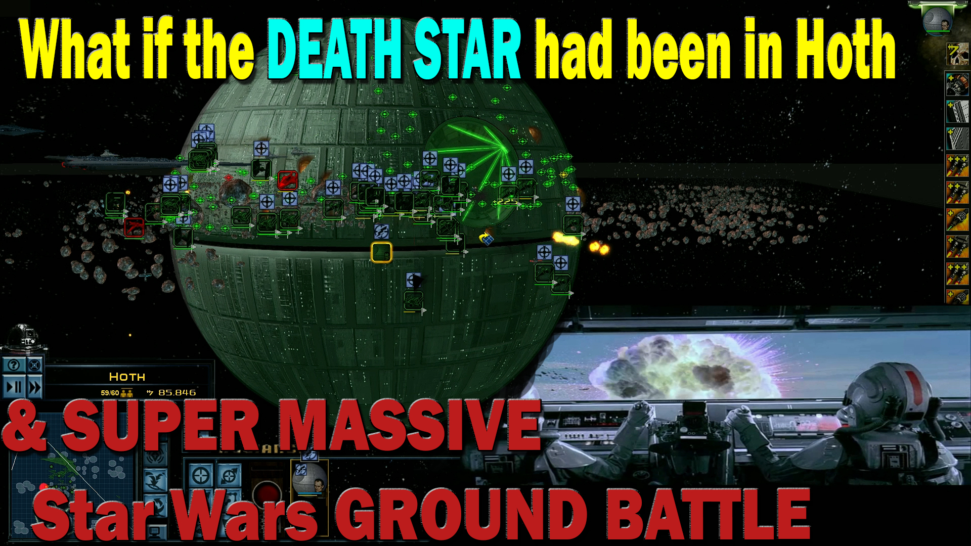 What if the DEATH STAR had been in HOTH & SUPER MASSIVE Star Wars ...