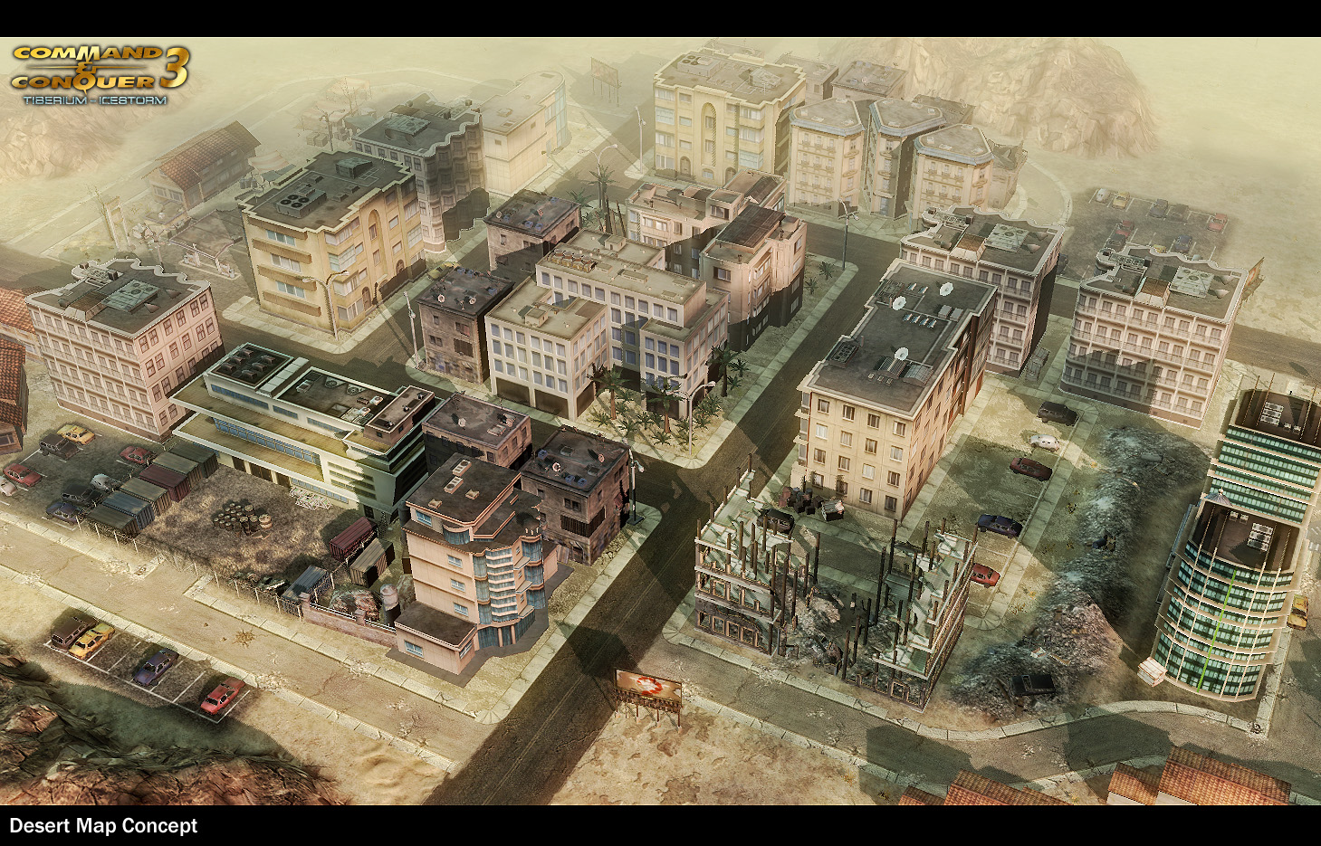 Desert Map Concept image - C&C Tiberium Icestorm mod for C&C3: Tiberium ...