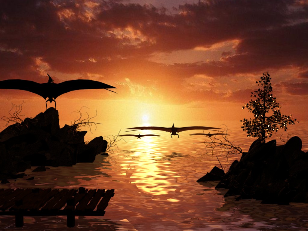 Pteradon Sunset image - Lost World: Source mod for Half-Life 2 - ModDB