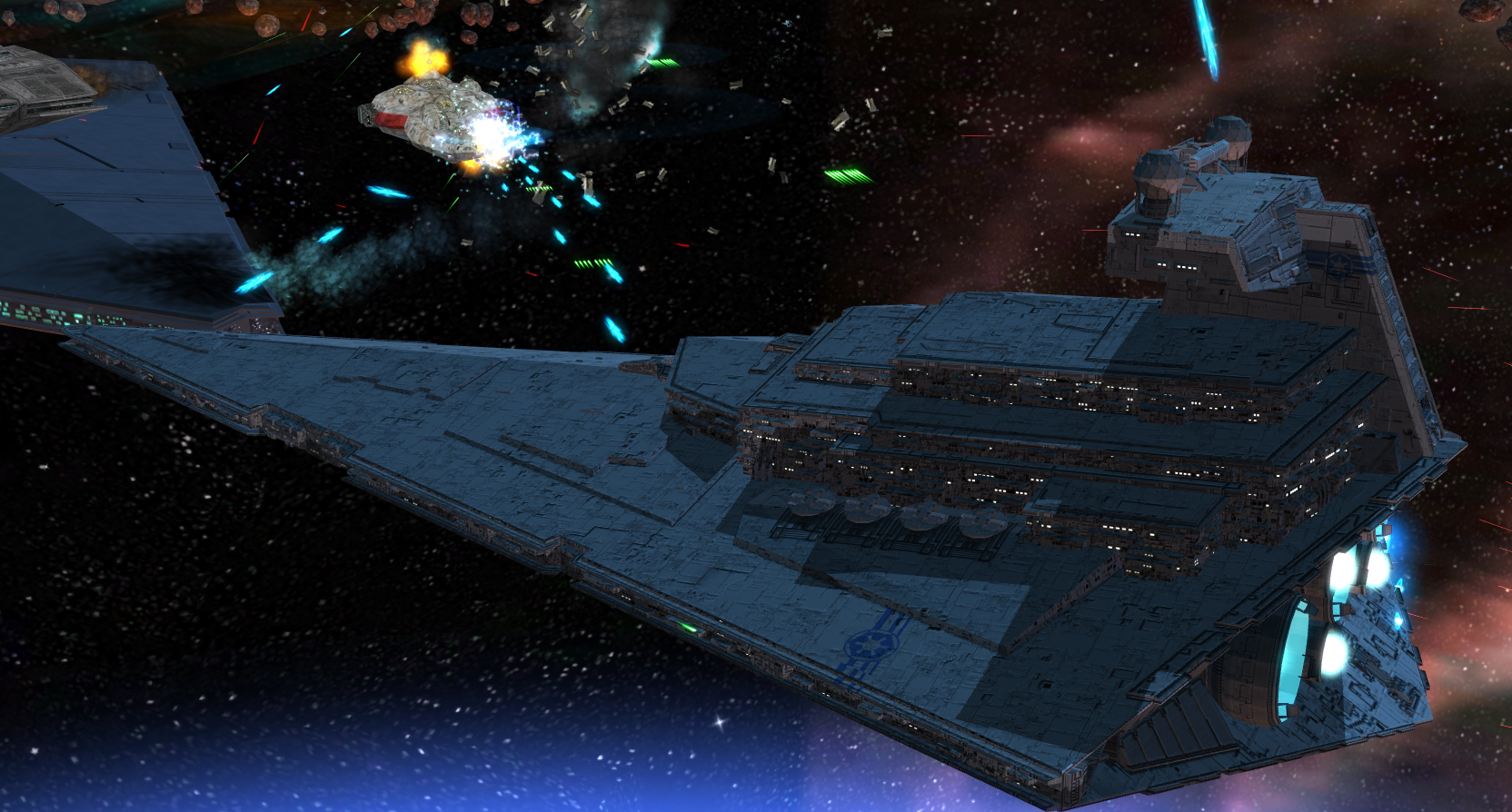 Close up - ISD MKII image - Shadows of the Empire mod for Star Wars ...