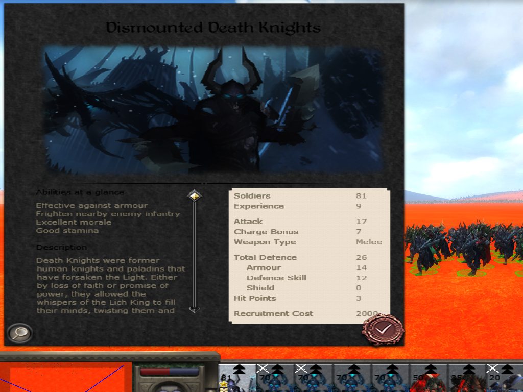New Death Knight Unit Info Picture + Armor Upgrade! image - Warcraft ...