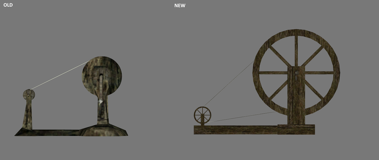 New spinningwheel model image - Morrowind Rebirth 7.1 mod for Elder ...