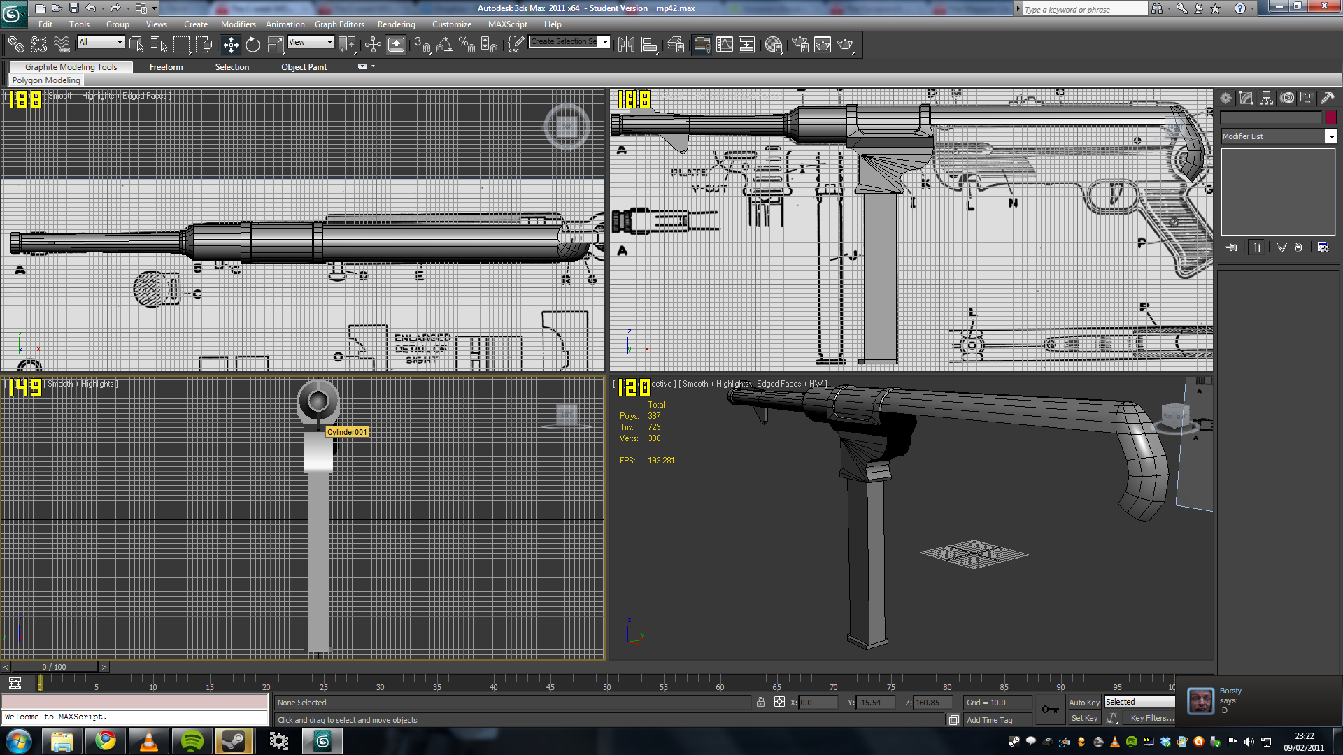 Legend286's MP40 - WIP image - 1Week mod for Half-Life 2 - ModDB