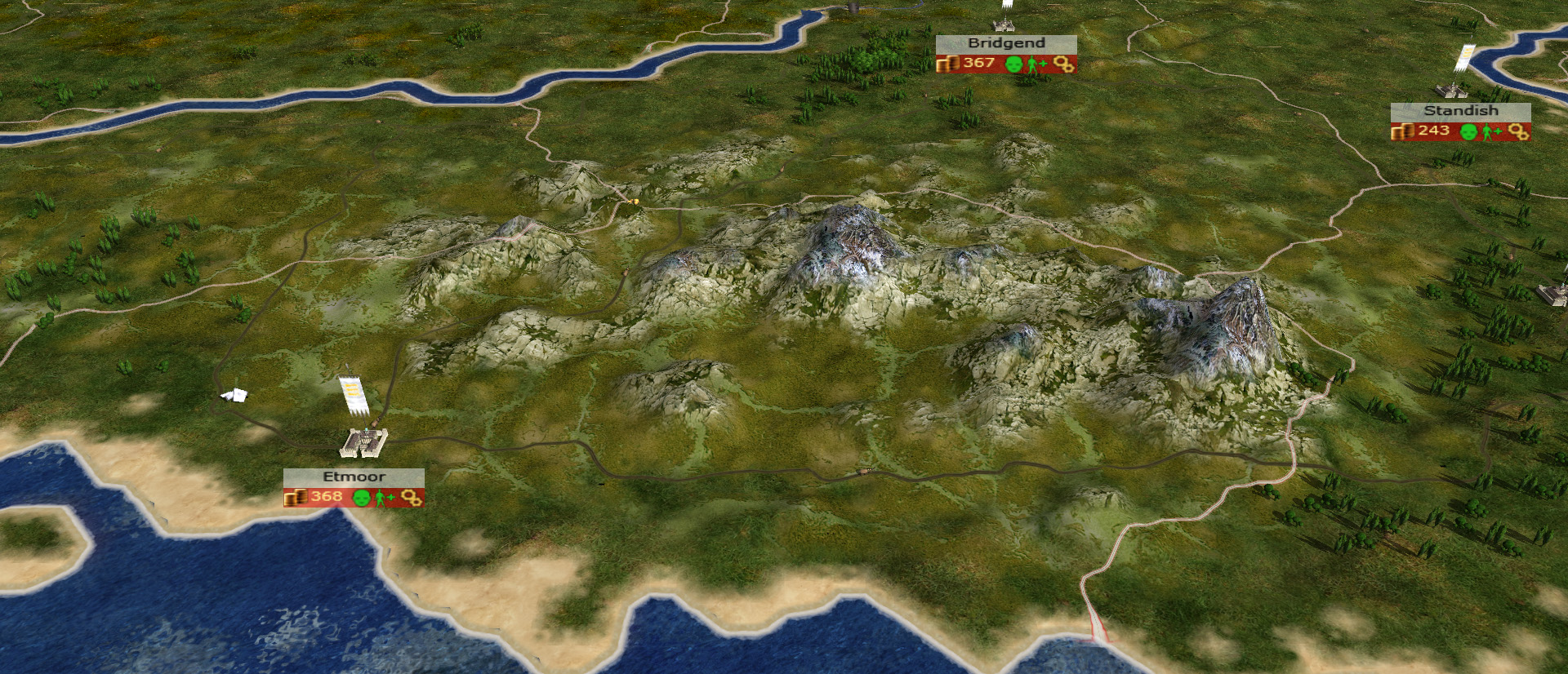 New map textures and navigable rivers image - Myth : Total War mod for ...