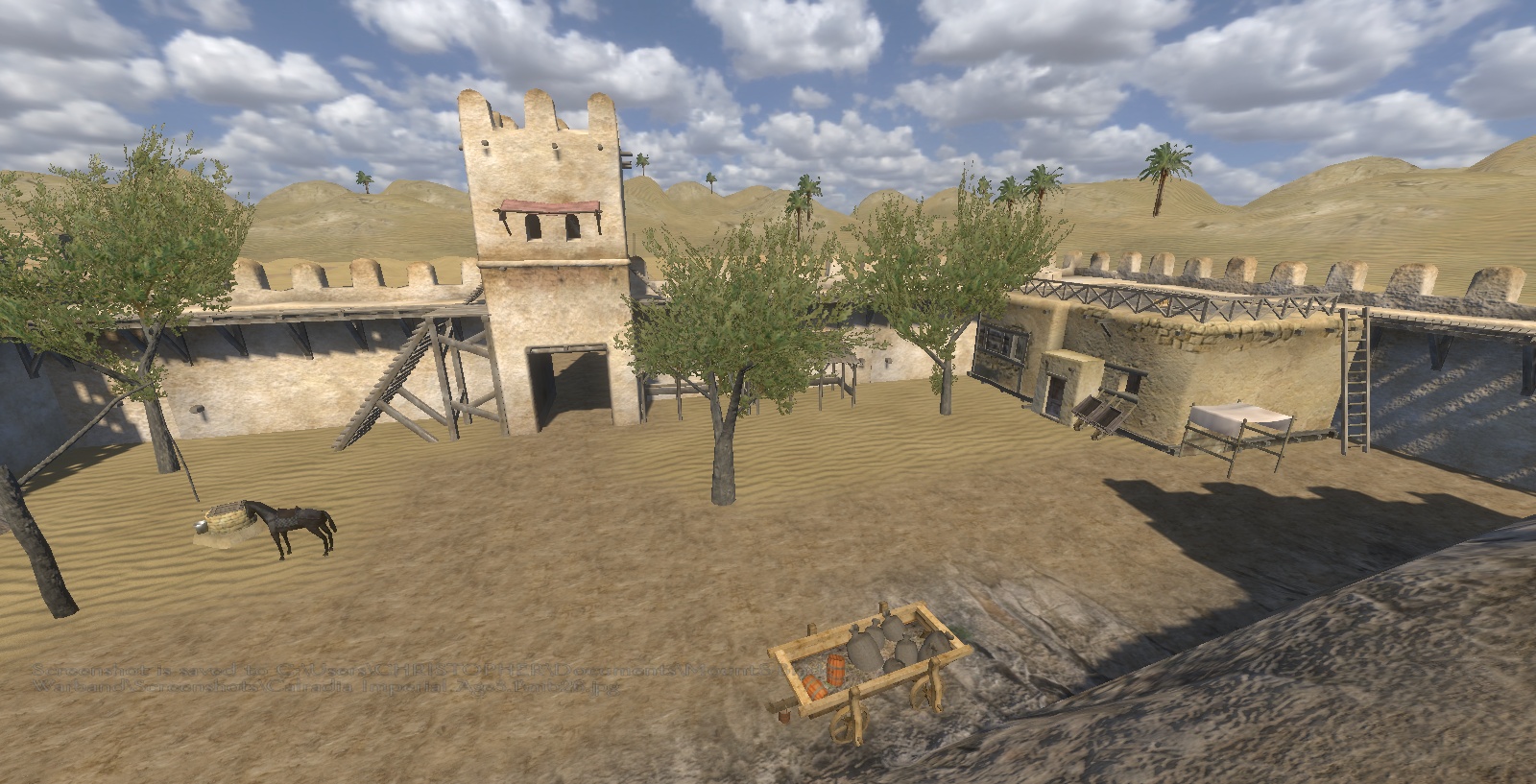 The Last Old Era Sarranid Castle, Stronghold Sarra image - Calradia ...