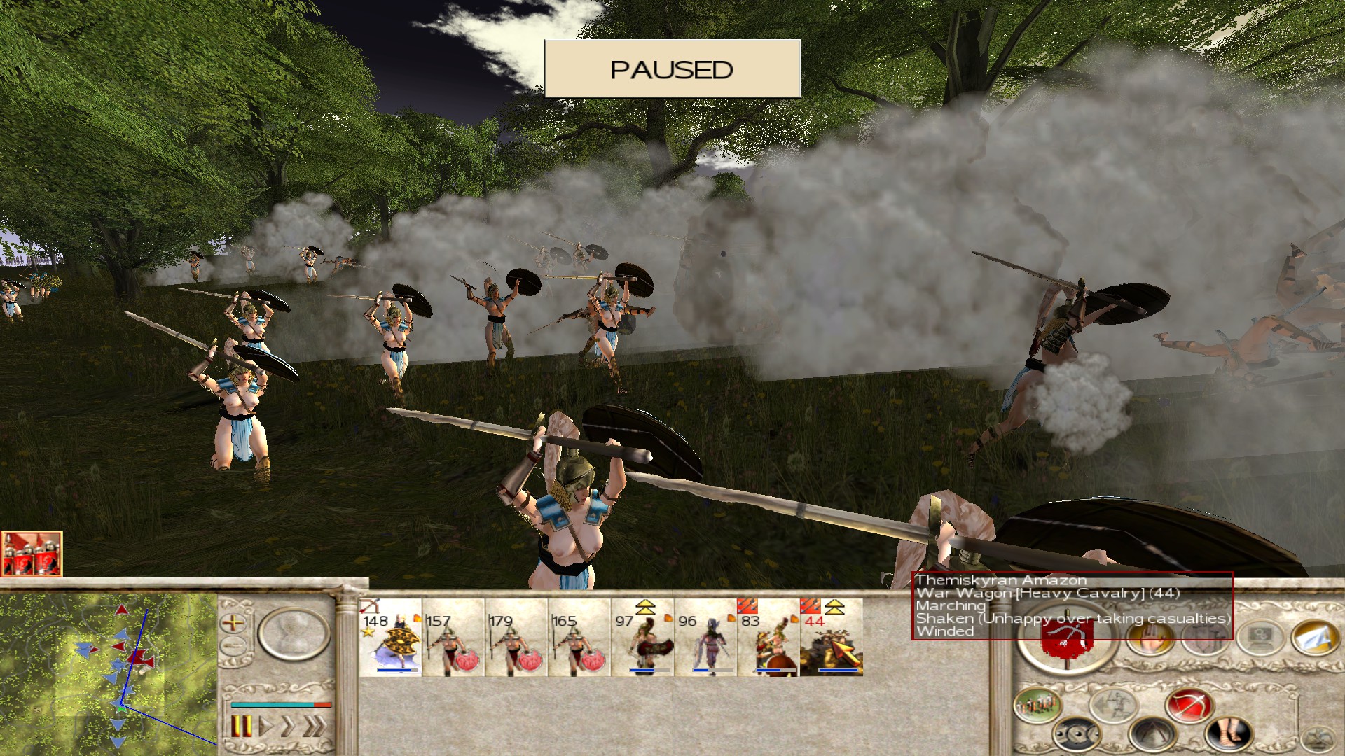 18+ Only - Amazon Temple Guard Under Fire image - Amazons: Total War ...