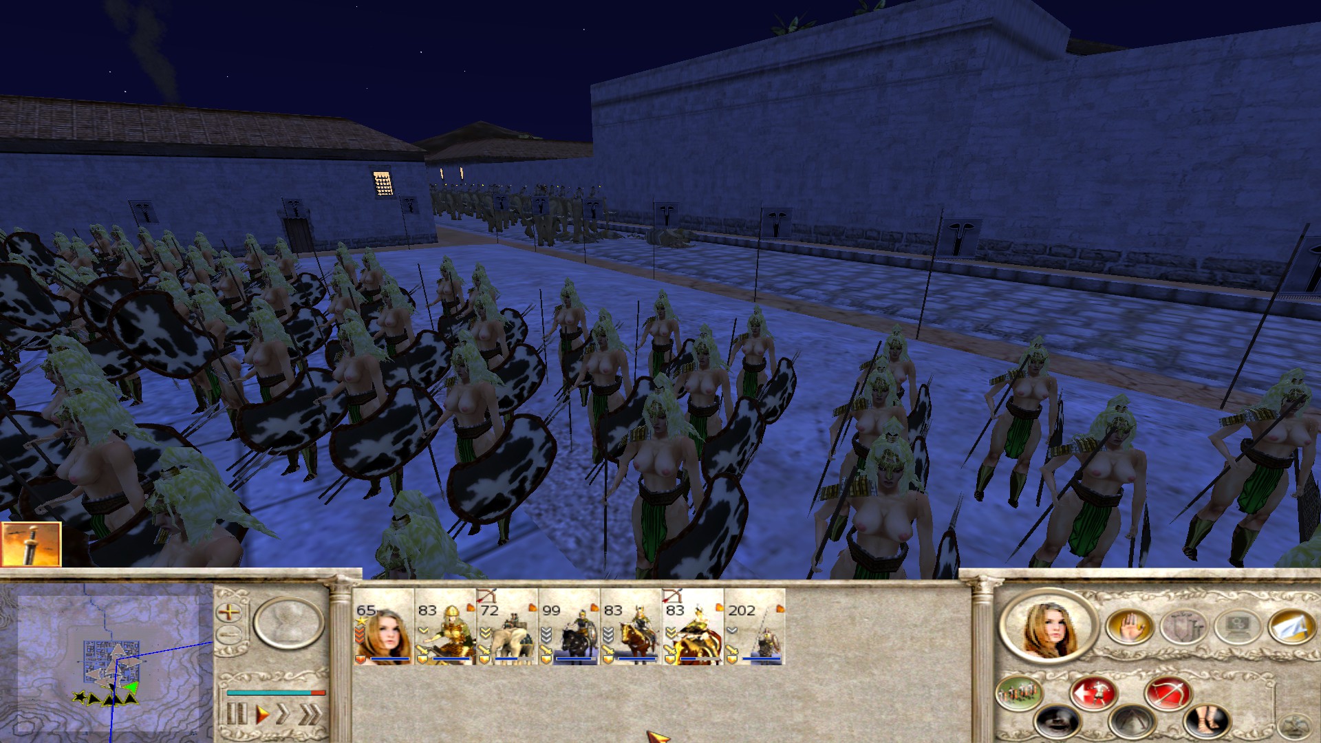 18+ Viewers Only - Amazon Mercenary Peltast Urban Battle image ...