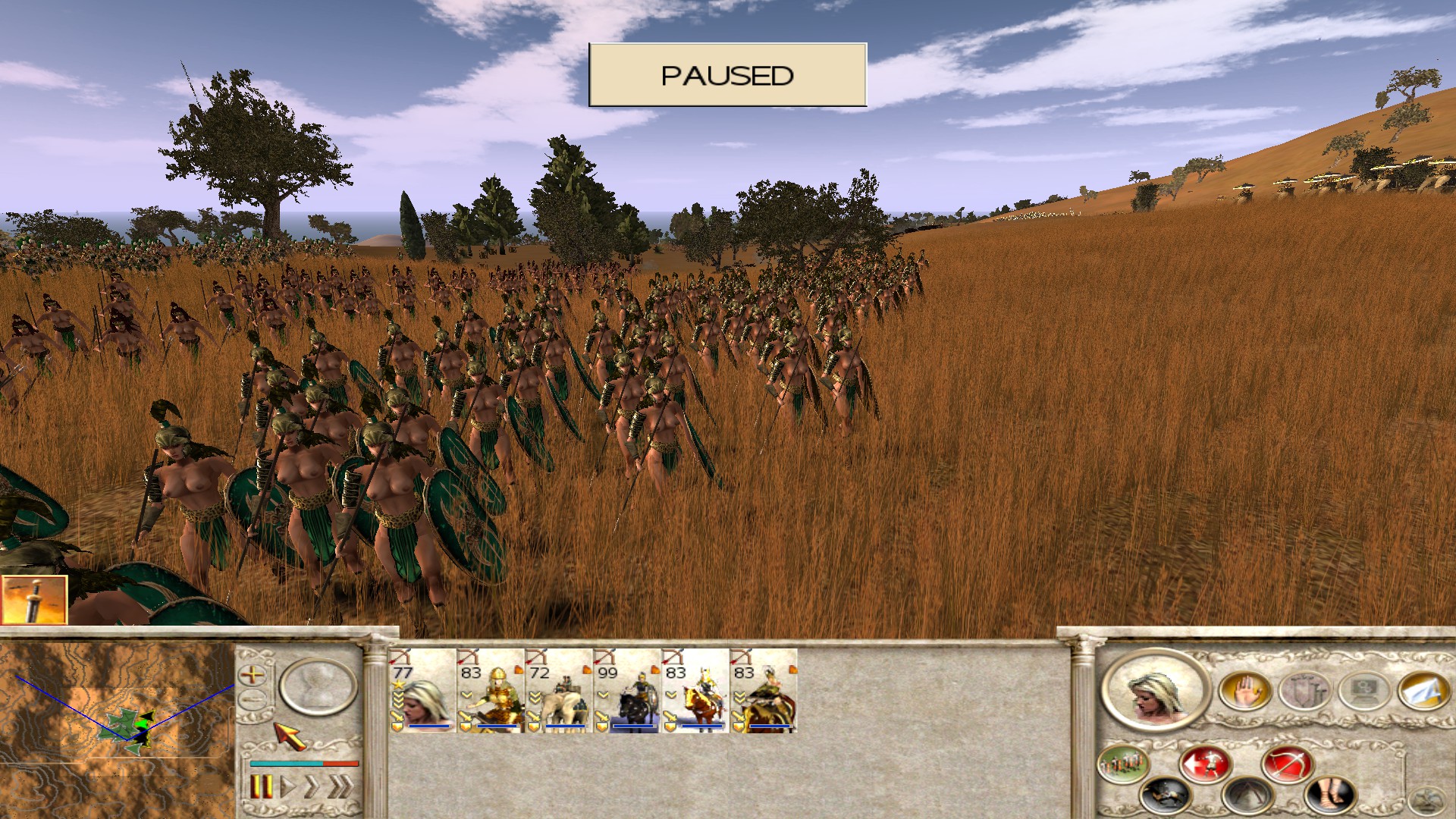 18+ Viewers Only - Amazons Total War, Amazon Heavy Peltast Animation ...