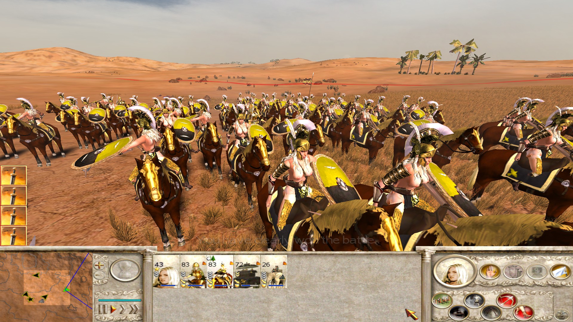 18+ Viewers Only - Amazons Total War, Amazon Pathfinder Cavalry test ...