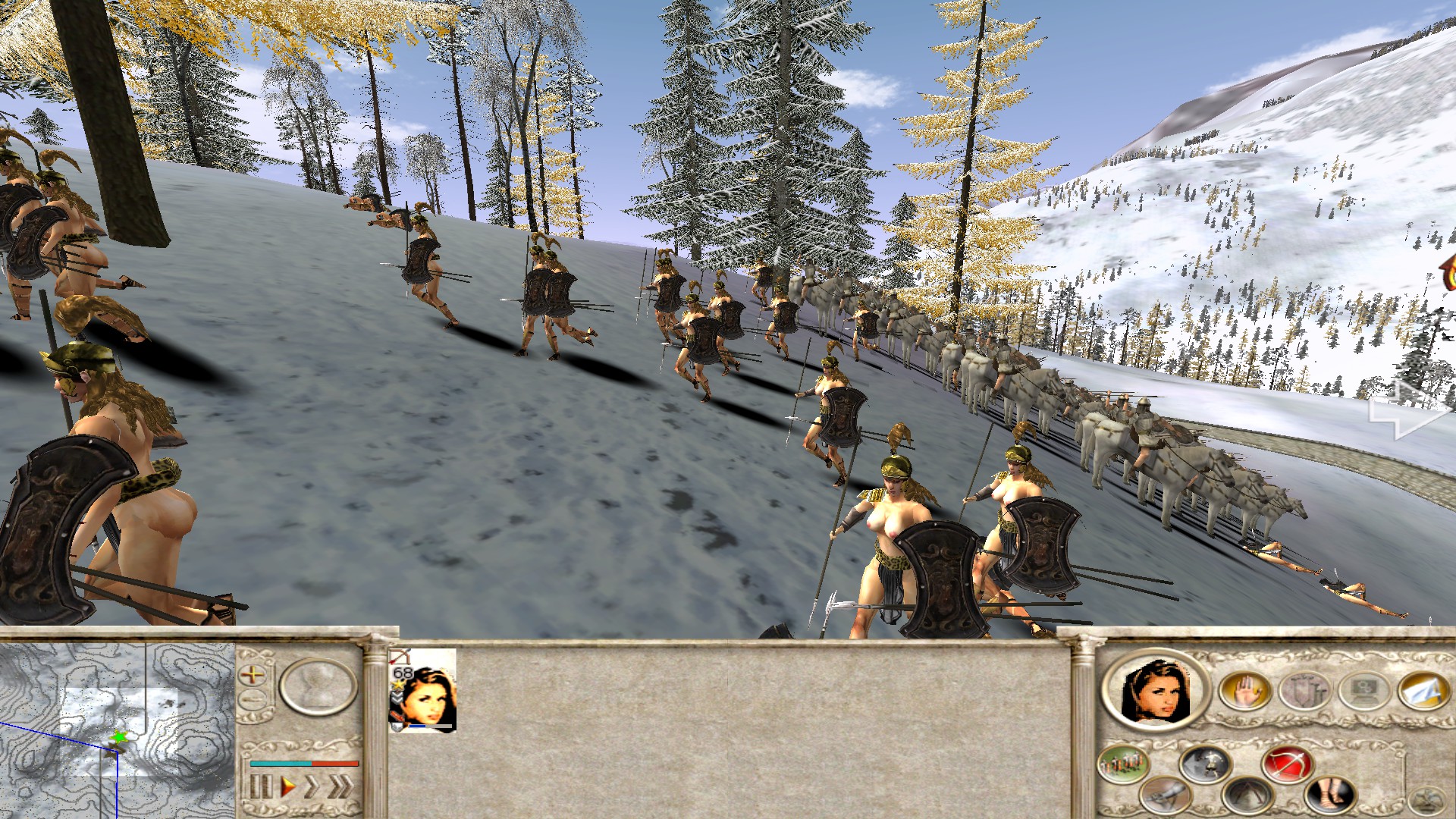 18+ Viewers Only - Amazons Total War, Amazon Heavy Peltast Animation ...