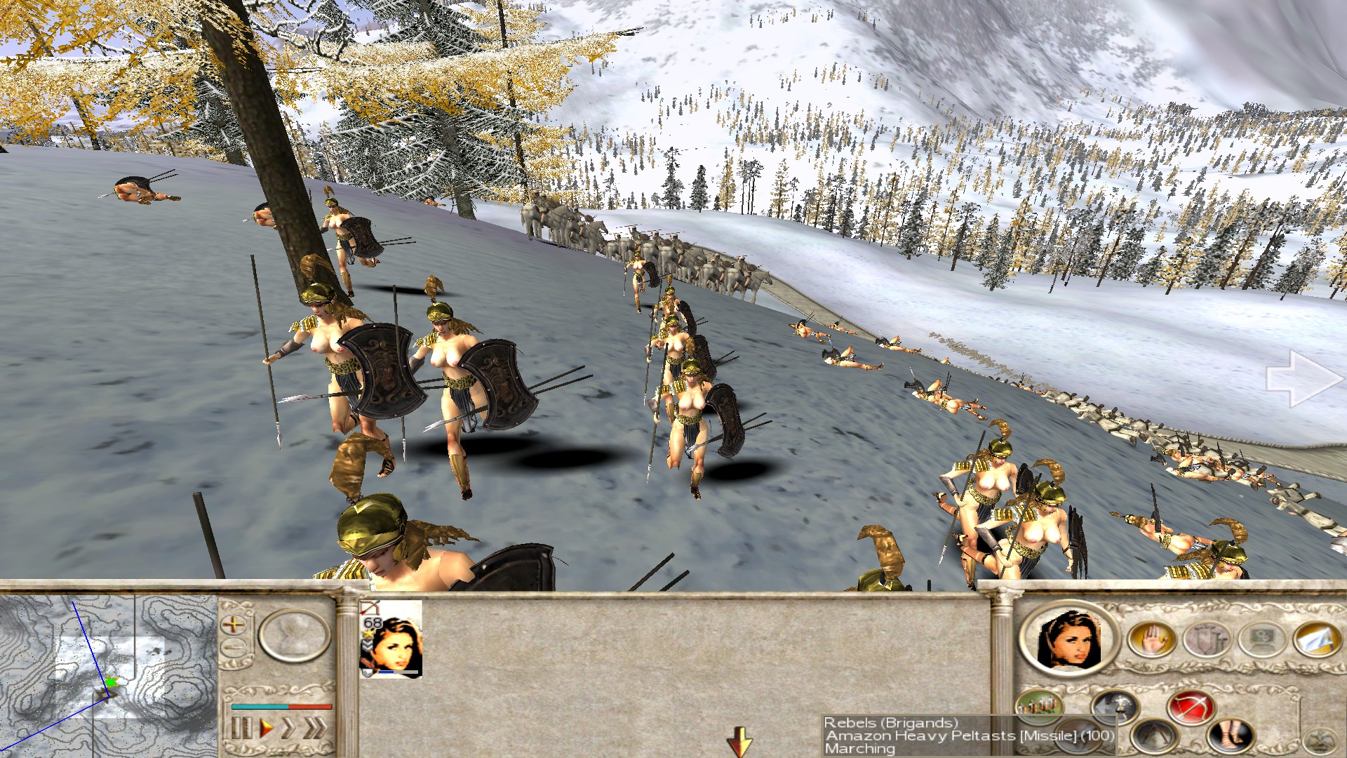 18+ Viewers Only - Amazons Total War, Amazon Heavy Peltast Animation ...
