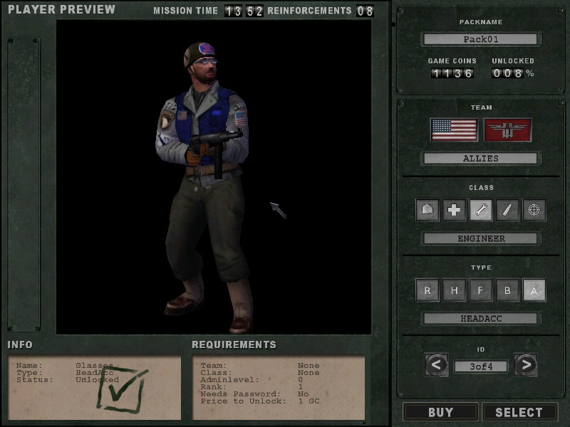 Character Customization image - ET Headquarters mod for Wolfenstein ...
