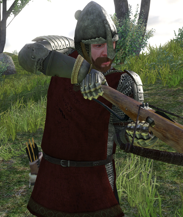 Red Tunic over Mail and Plate with Norman Helm image - cRPG mod for ...