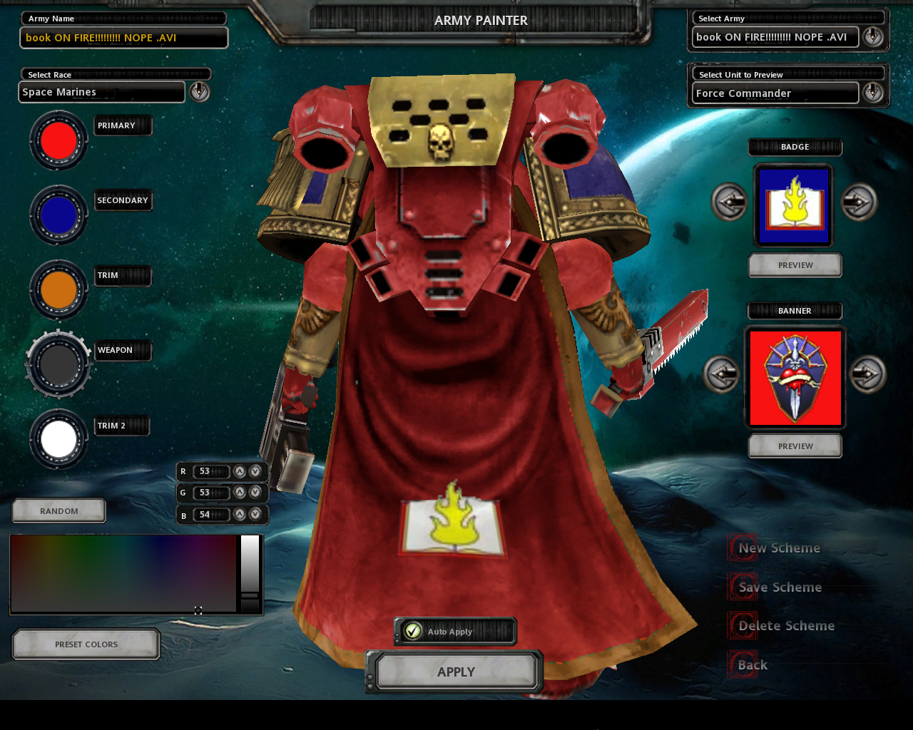 damnit man the book aint on fire image - Dawn Of War 2 Mod For ...
