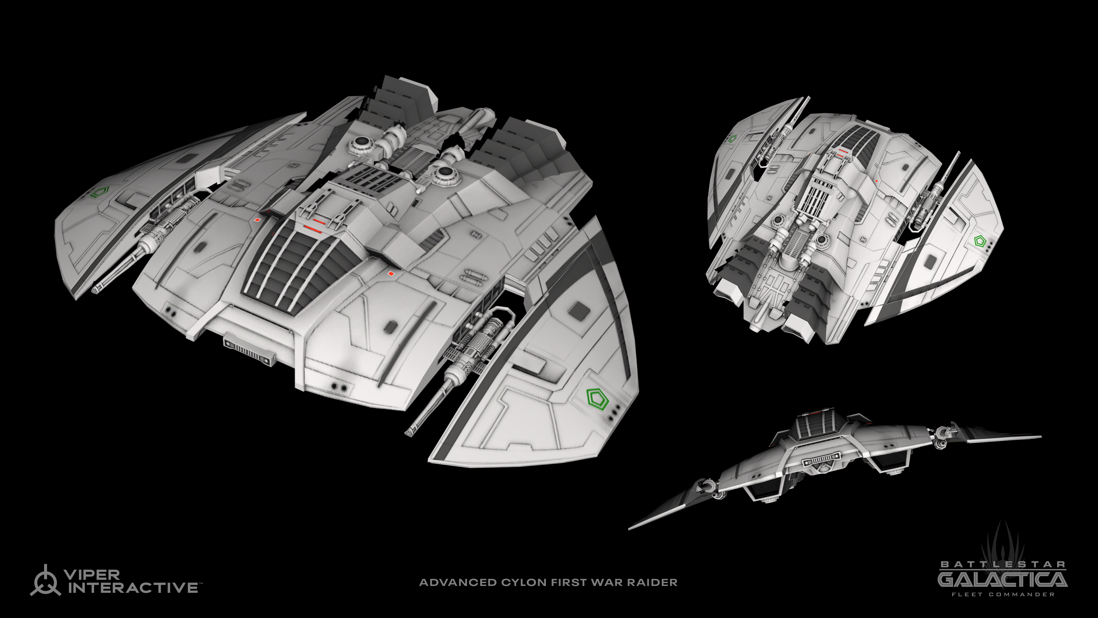 Advanced Cylon First-War Raider image - Battlestar Galactica: Fleet ...