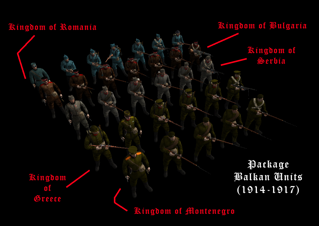 Balkan units (1914-1917) image - 1914-1924: Our World War mod for Men ...