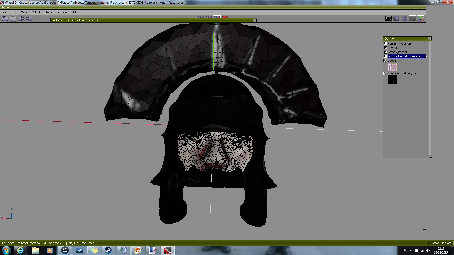 Damocles Helmet by Deathium *WORK IN PROGRESS* image - Rome Rise of an ...