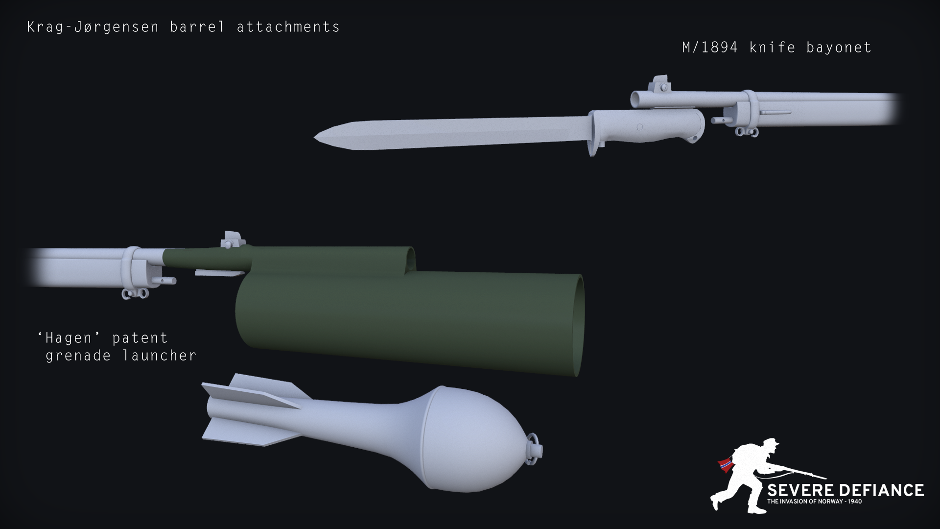 Krag barrel attachments image - Severe Defiance: The Invasion of Norway ...