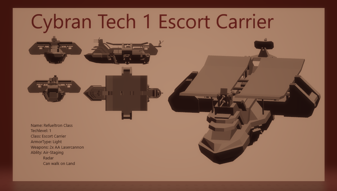 Cybran Tech 1 Escort Carrier image - (F.B.P.) Future Battlefield Pack ...