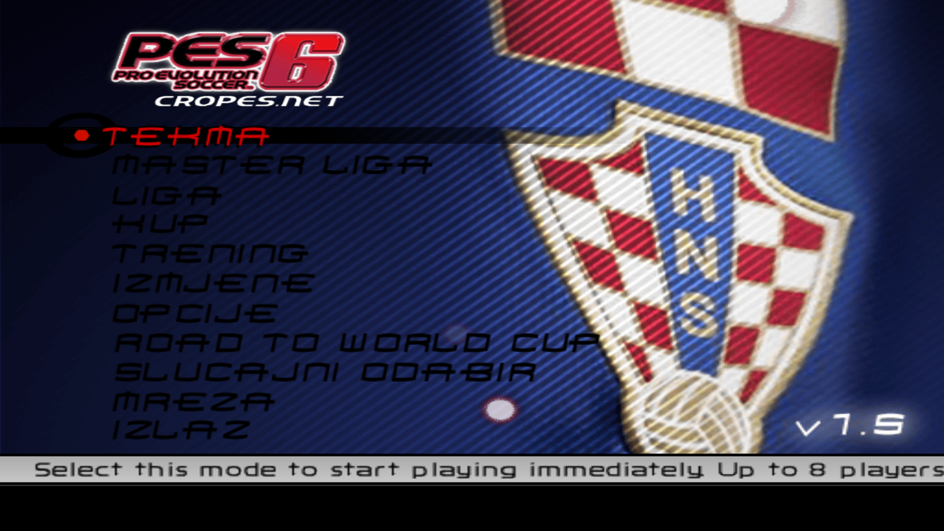 "Translated" main menu image - CROPES HNL Patch (for PES 6) mod for Pro ...