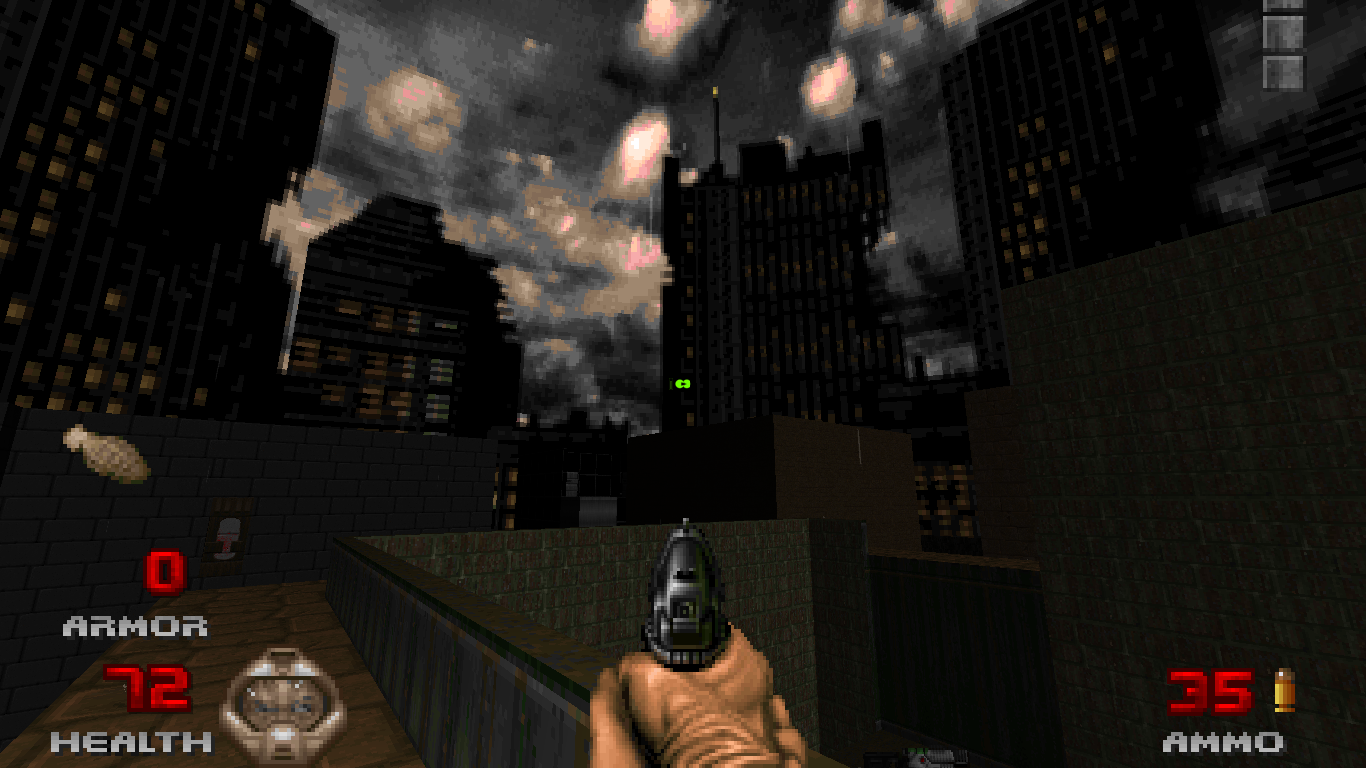 new sky in DooMII's map13 - Downtown image - ModDB