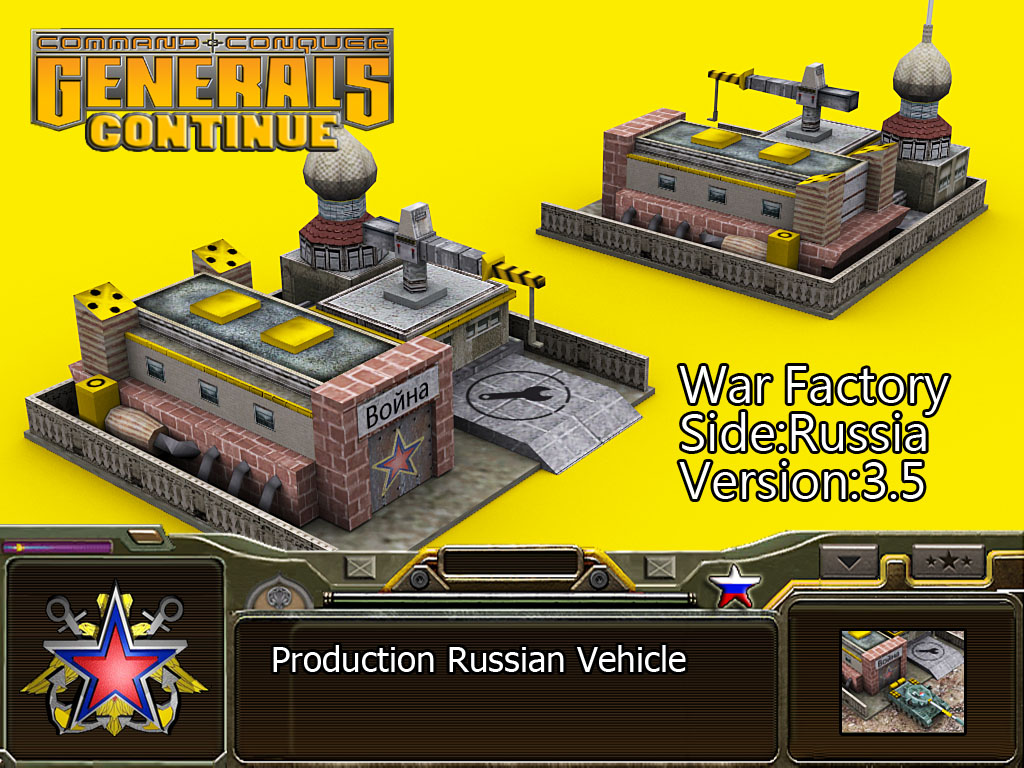 Russian War Factory image - Generals Zero Hour Continue mod for C&C ...