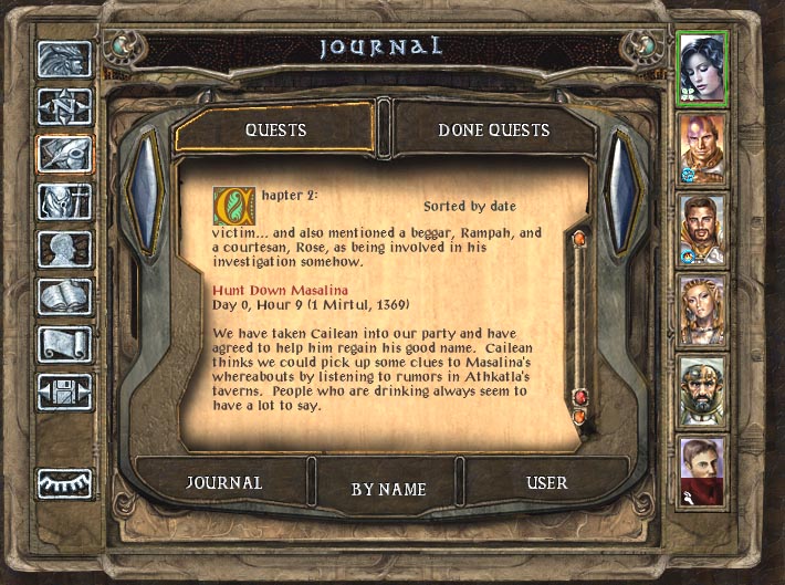 Journal image - Cailean NPC mod for Baldur's Gate II: Shadows of Amn ...