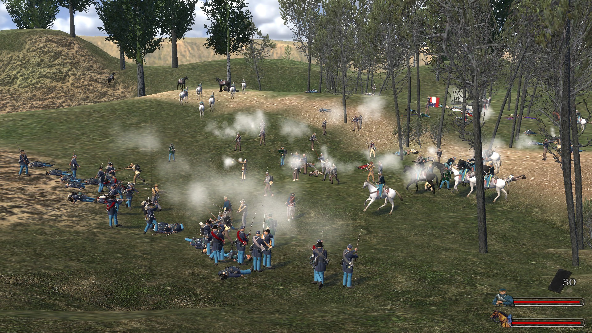 The Moment Union Cavalry Attempts to Counter a Confederate Infantry ...