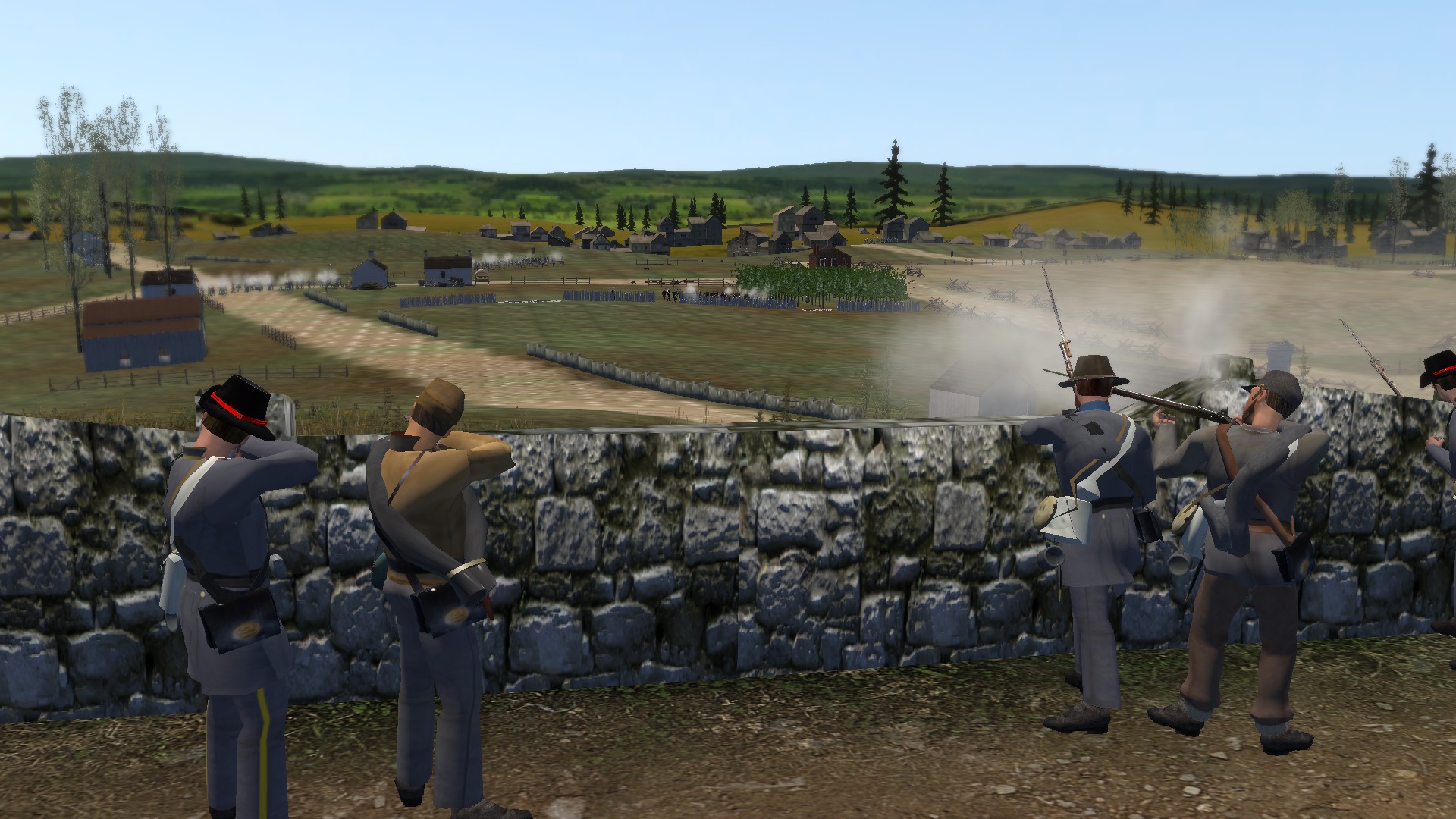 Confederates Behind the Stone Wall Give Their Response. image - The ...