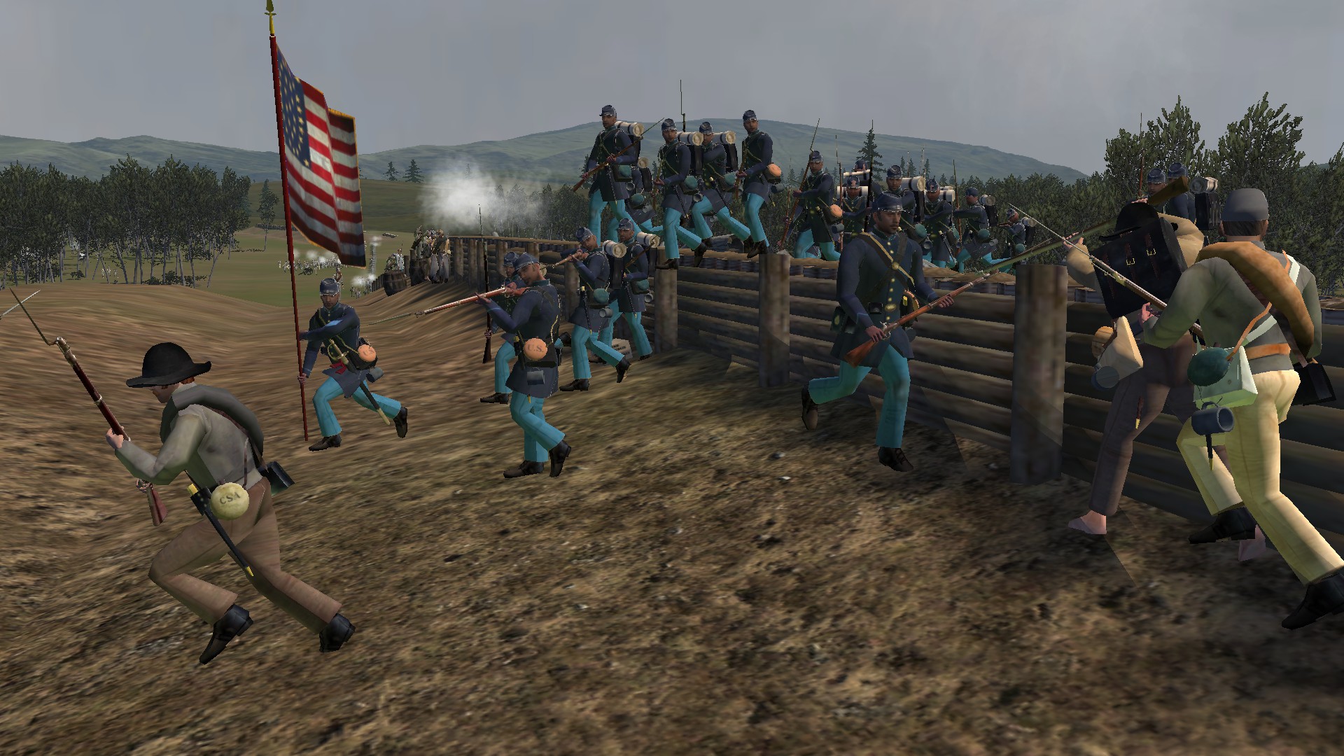 USCT Overrun Peach Orchard Hill image - The American Civil War Mod ...