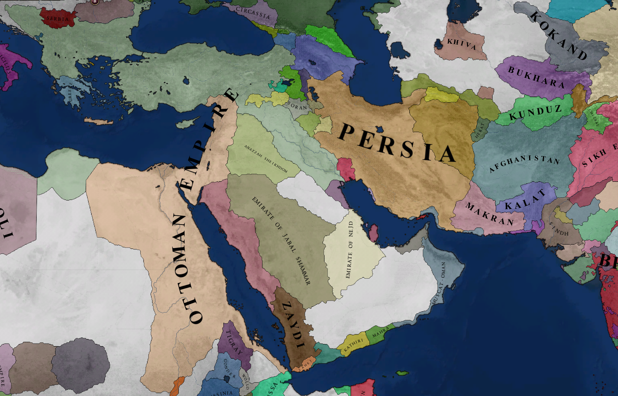 TGC Pastel Map Mod image - The Grand Combination Mod: Victoria 2 for ...