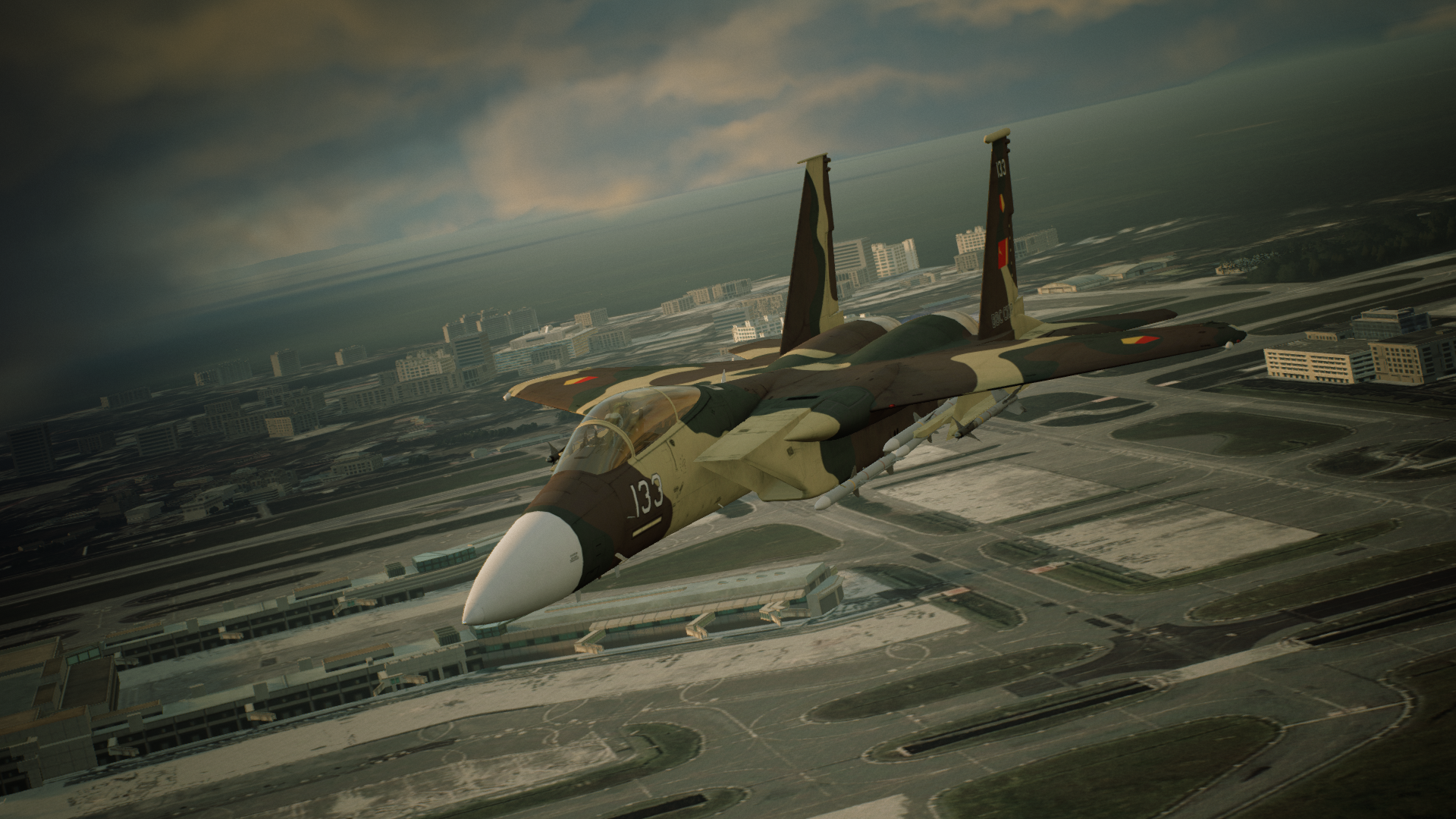 Eagle over airport image - Yuktobanian Air Force Skinpack mod for Ace ...