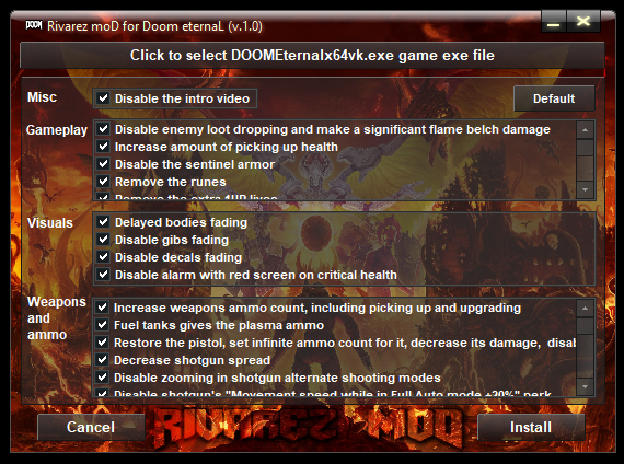 Installer image - DOOM Eternal: Rivarez Mod for DOOM Eternal - Mod DB Installer image - DOOM Eternal: Rivarez Mod for DOOM Eternal - Mod DB
